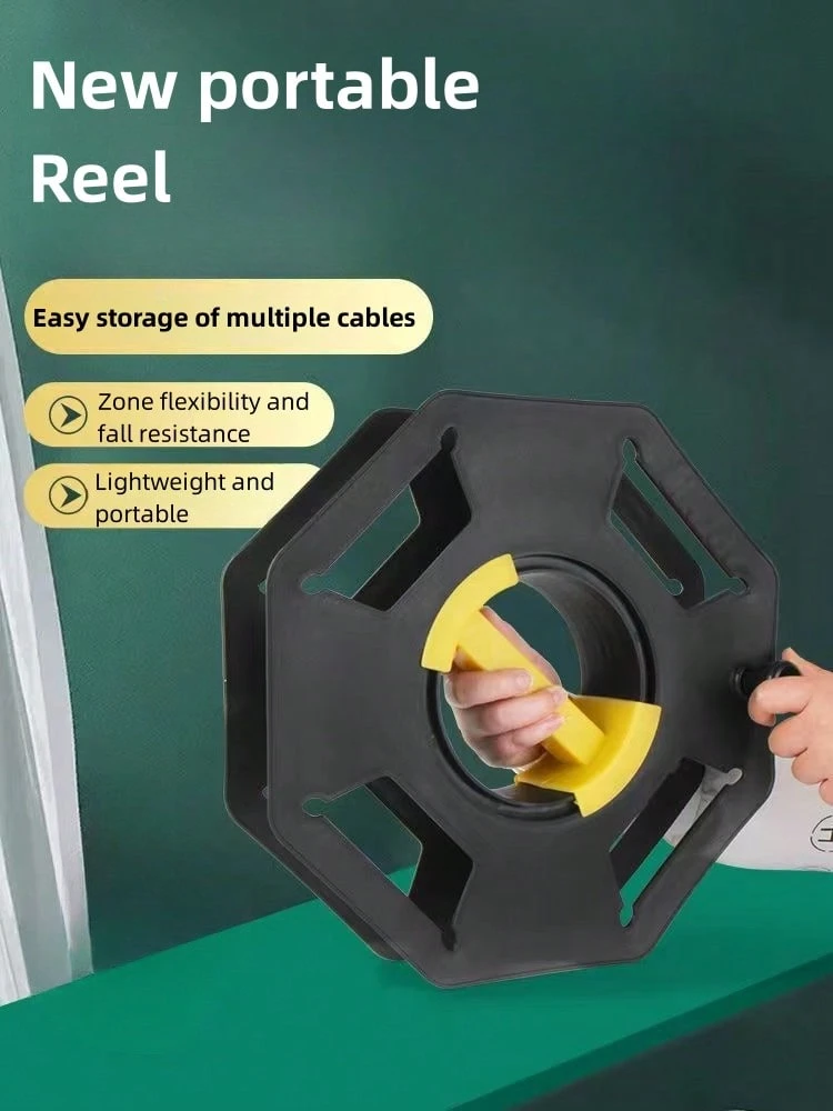 Cable Collection Line Storage Artifact Wire Disk Rolling Line Dish Air ...