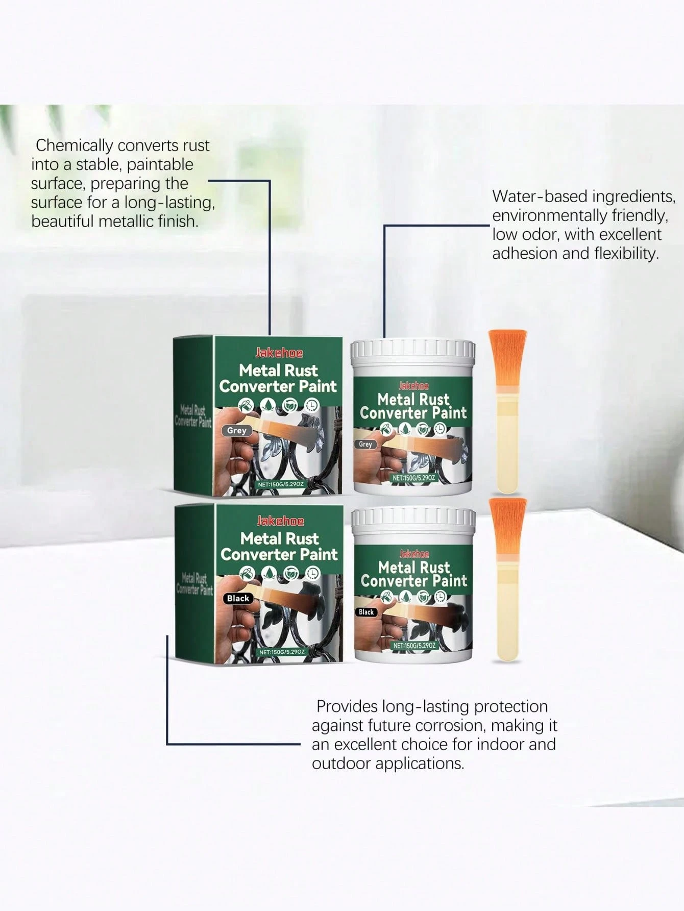 Anti-Rust Metal Conversion Paint - Decorative Metal Renovate Primer ...