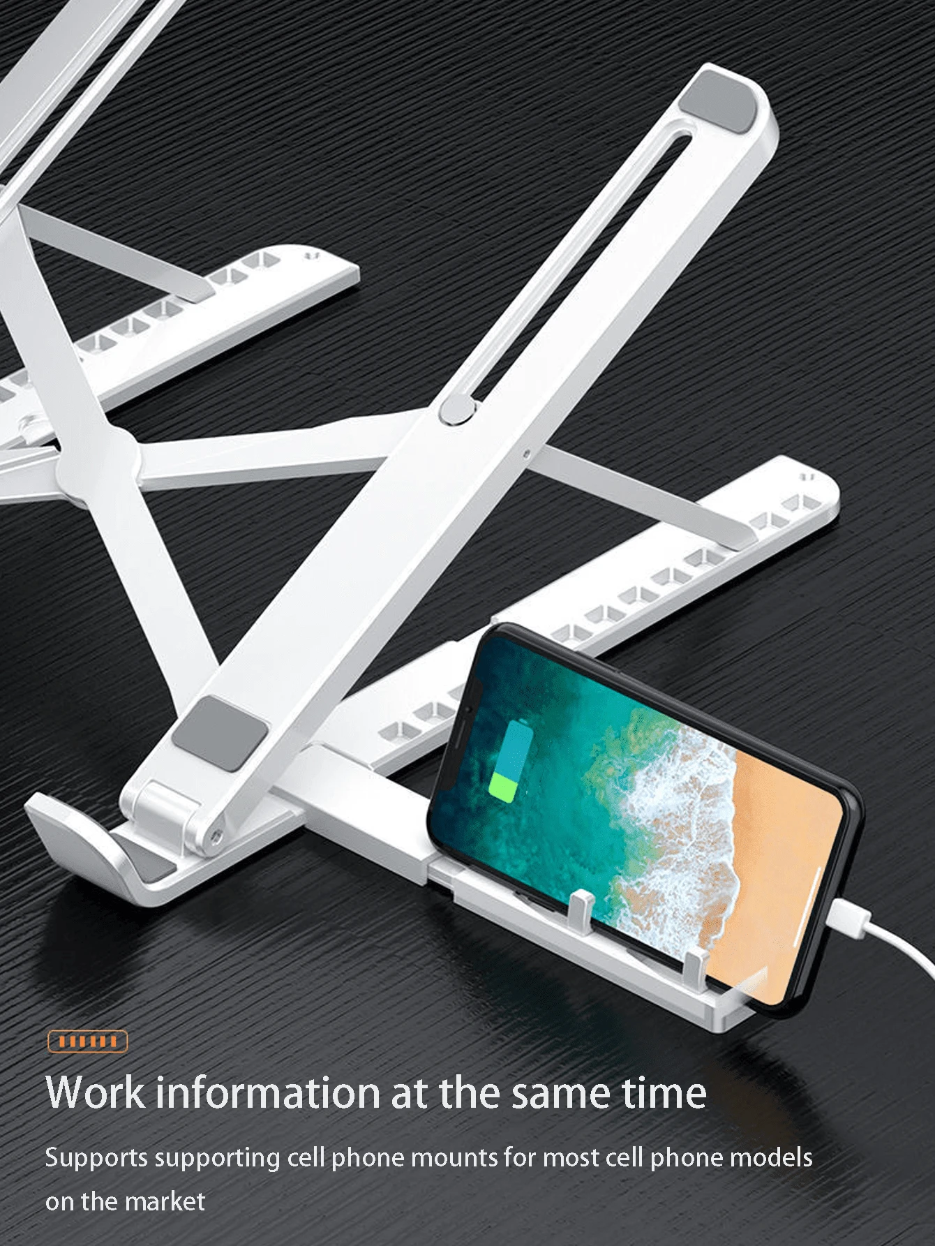 Laptop Stand Foldable Portable Desktop Vertical Office Tablet Support ...