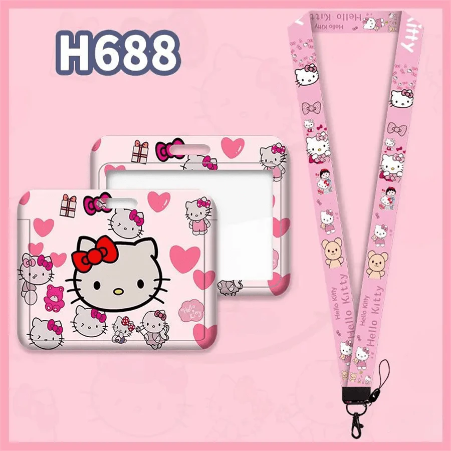 Sanrio 1pc Sanrio And For My Melody Cards Job Fiber Level Id Badge Scroll For School Work Bus