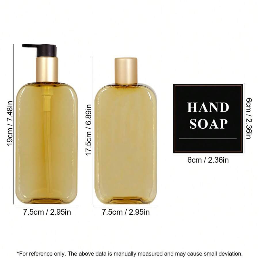 3 verpakkingen 350 ml 12,3 UK FL Oz vierkante lege herbruikbare pompflessen dispensers voor ...