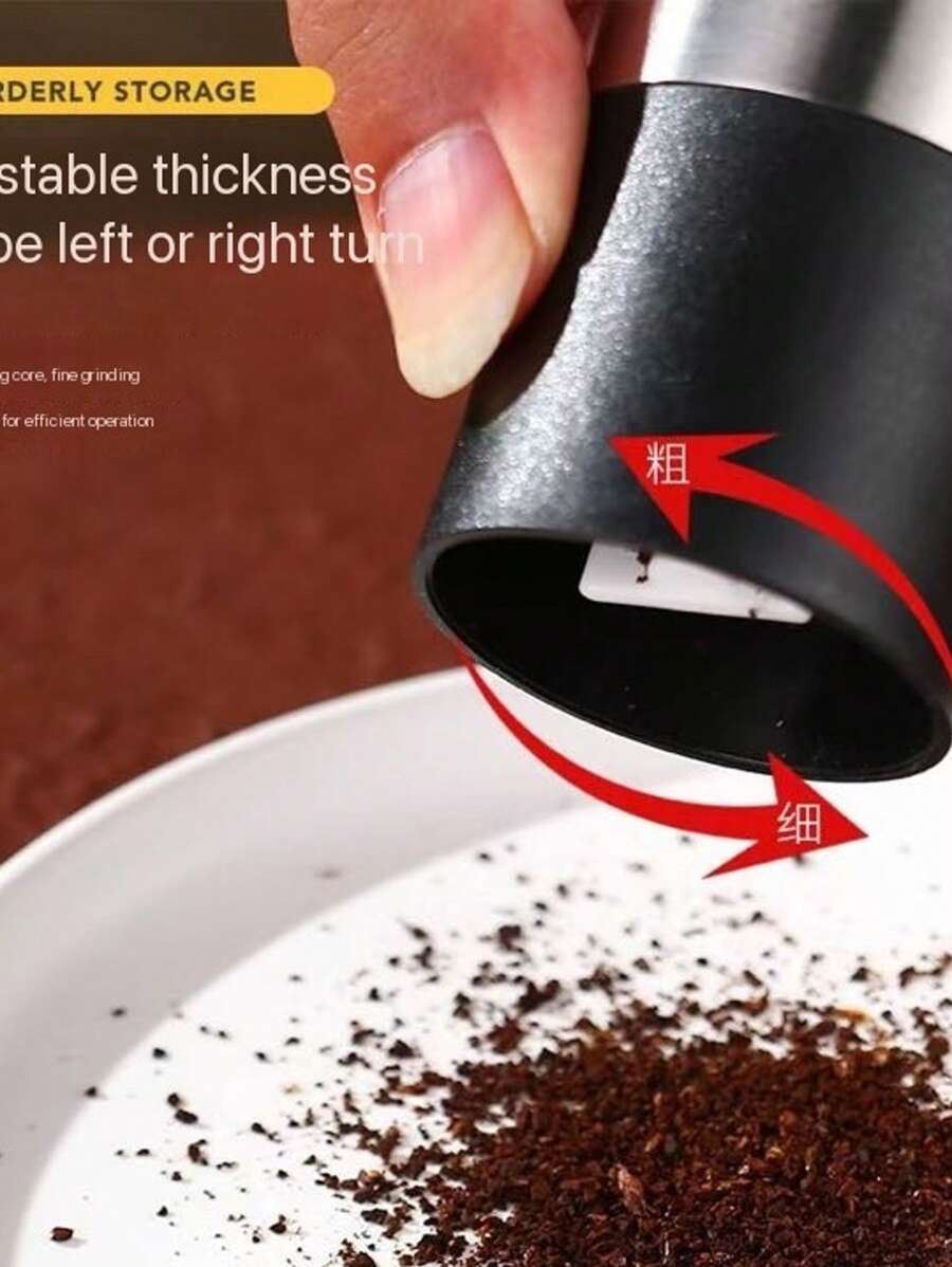 Stainless Steel Manual Pepper Grinder, Portable Kitchen Seasoning Mill ...