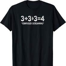 Funny Math Formula Confused Screaming Nerd Geek Math Humor T-Shirt ...