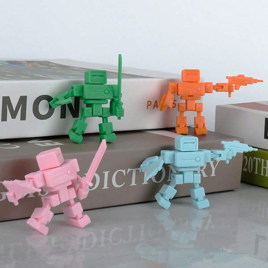 3D Printed Robot Models, 3D Printed Figurines, Multi Joint Movable 3D ...