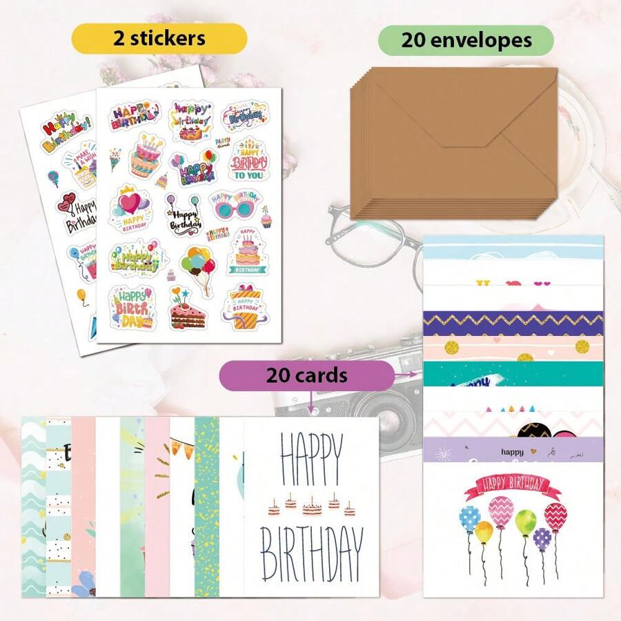 Easter Greeting Card Birthday Card Diy Combination Set With Envelope ...