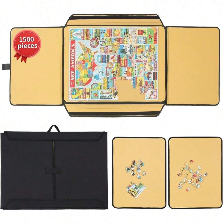 1500 Piece Jigsaw Puzzle Carry Case, Portable Mat With Extra Large Non ...