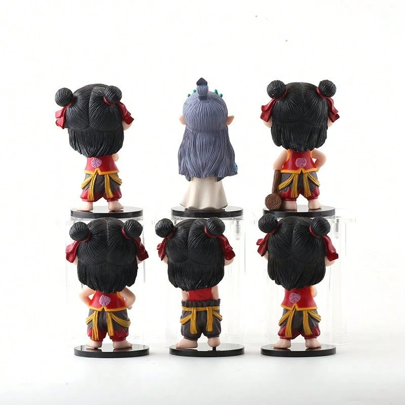 Nezha Hand-Made Blind Box 6 Sets Of Nezha Ao Bing Movie Model Cake ...