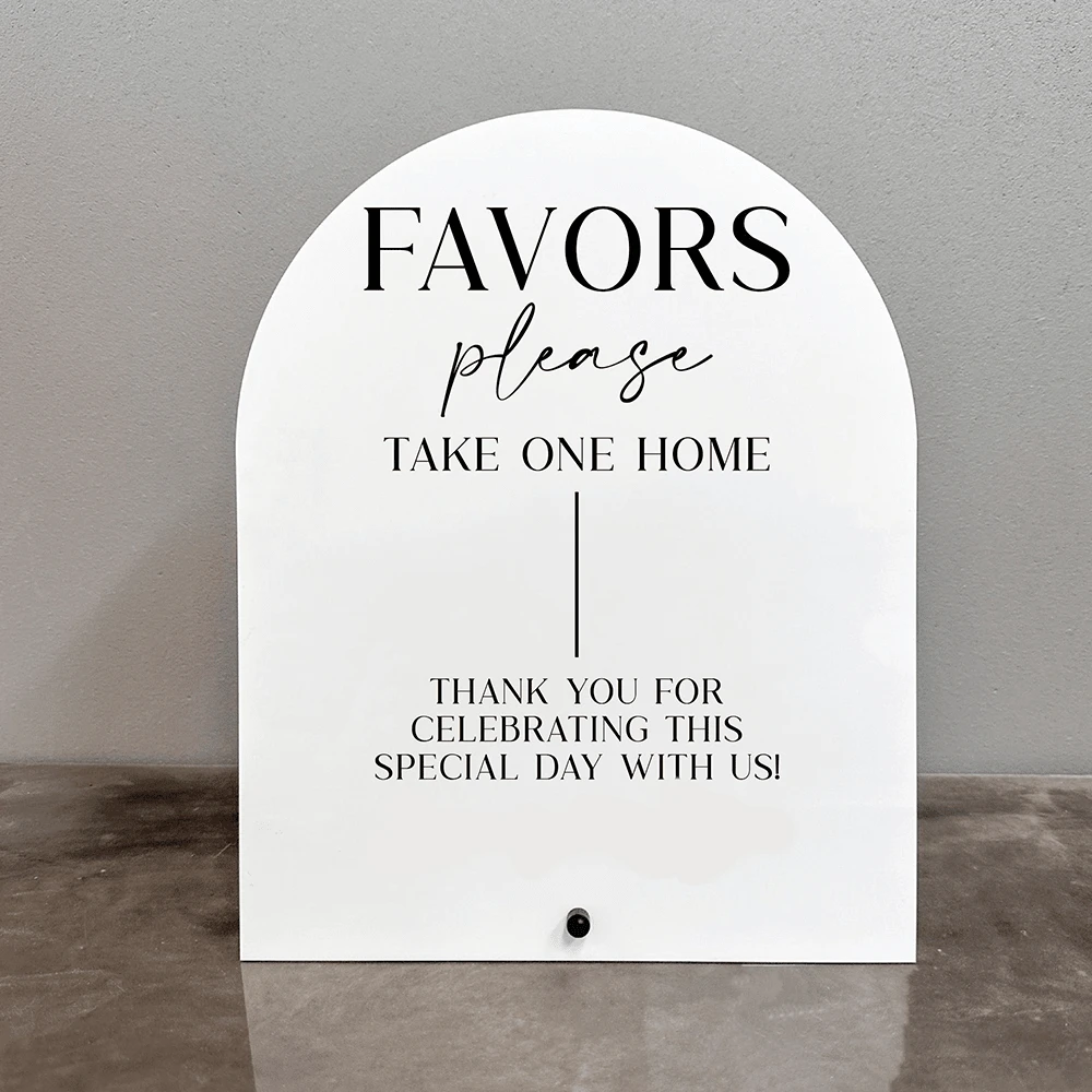 1pc Favors Acrylic Sign, Favors Please Take One Home Sign, Wedding ...