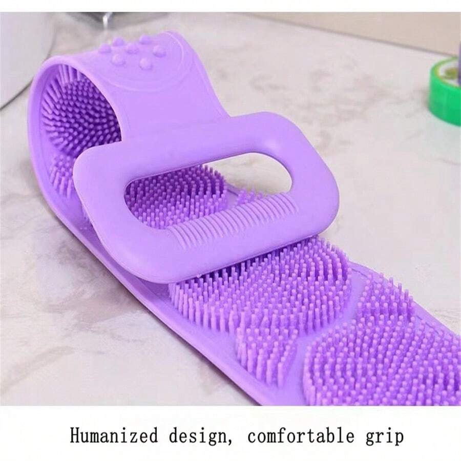 Silicone Exfoliating Bath Brush, Strong Scrub Back Spa Scrubber For Men ...