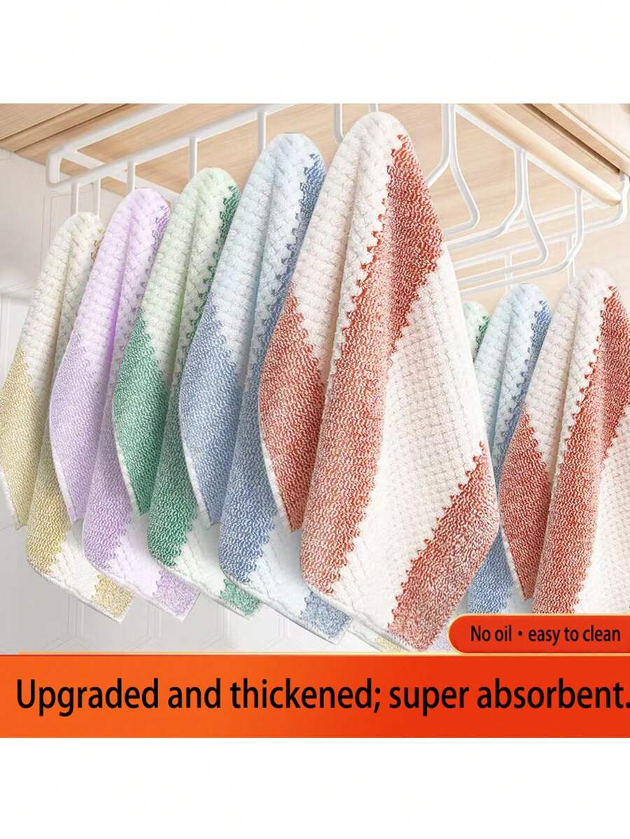 Thick Kitchen Dish Cloth, Super Absorbent Non-Lint, Non-Stick Oil ...