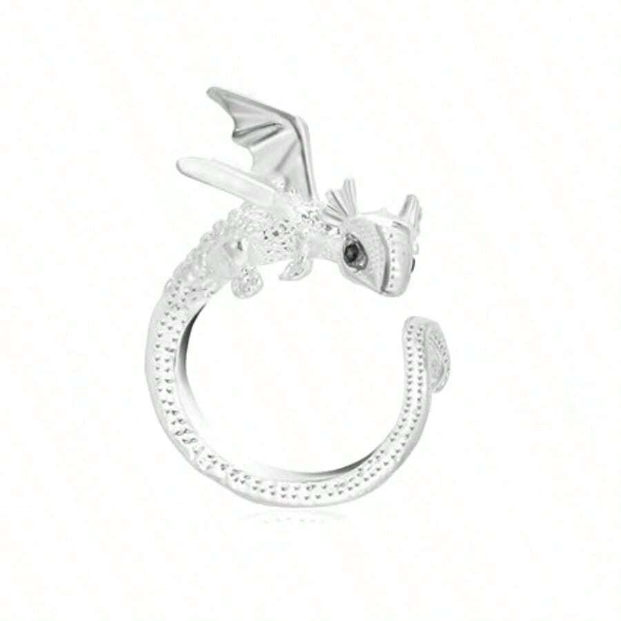 Crochet Rings For Finger Crochet Tension Ring Adjustable Flying Dragon ...