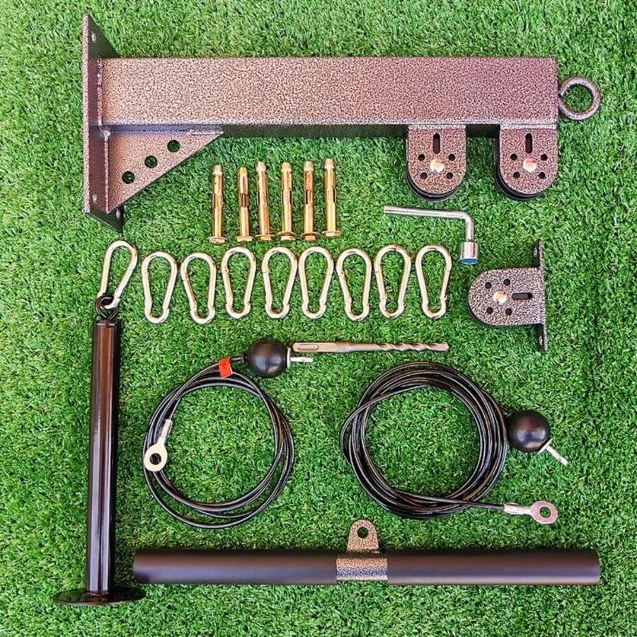 Fitness Wall Mount Pulley System, Weight Cable Pulley System For Gym ...