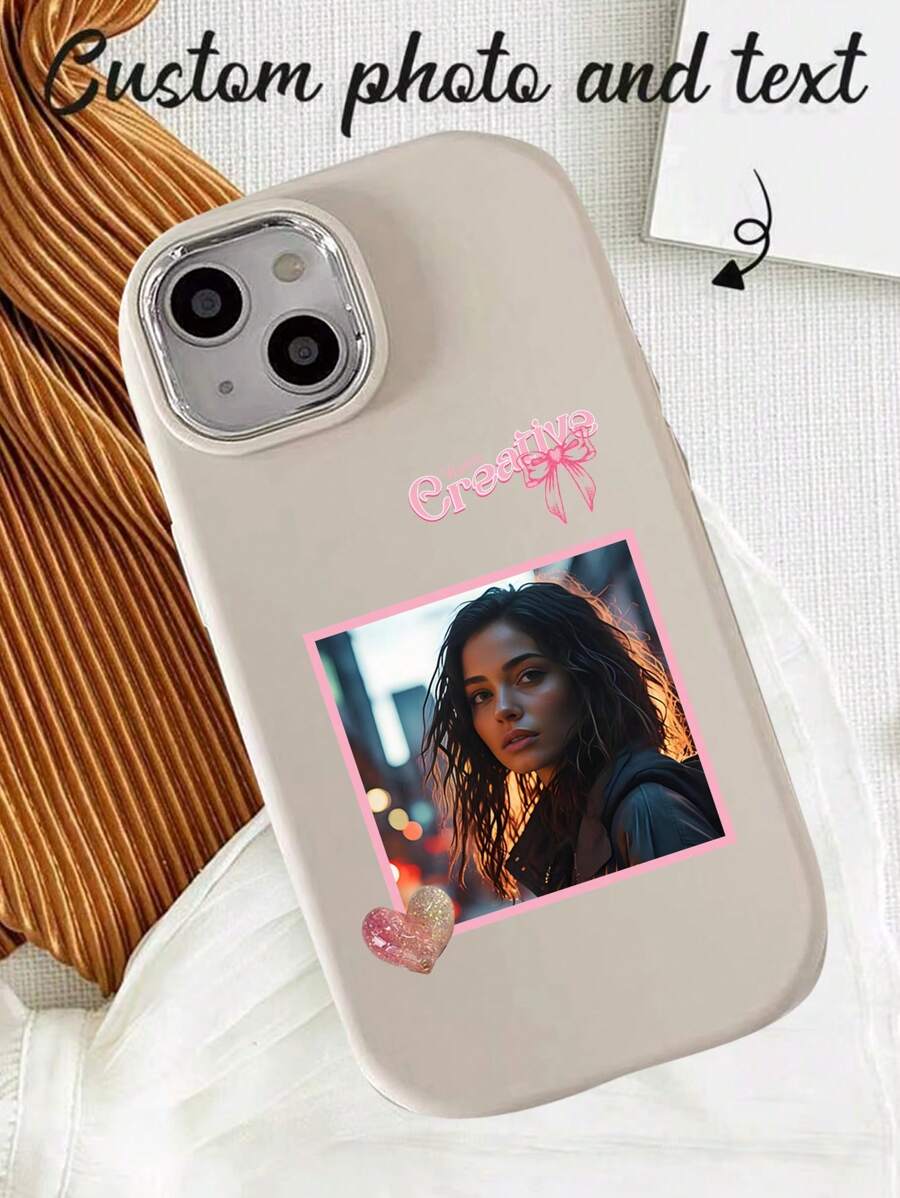 Customized Beige Phone Case, Suitable Compatible With Apple IPhone 15 ...