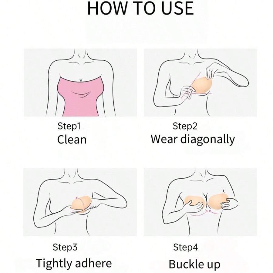 Parche de sujetador invisible con triángulos sin costuras para mujeres ...