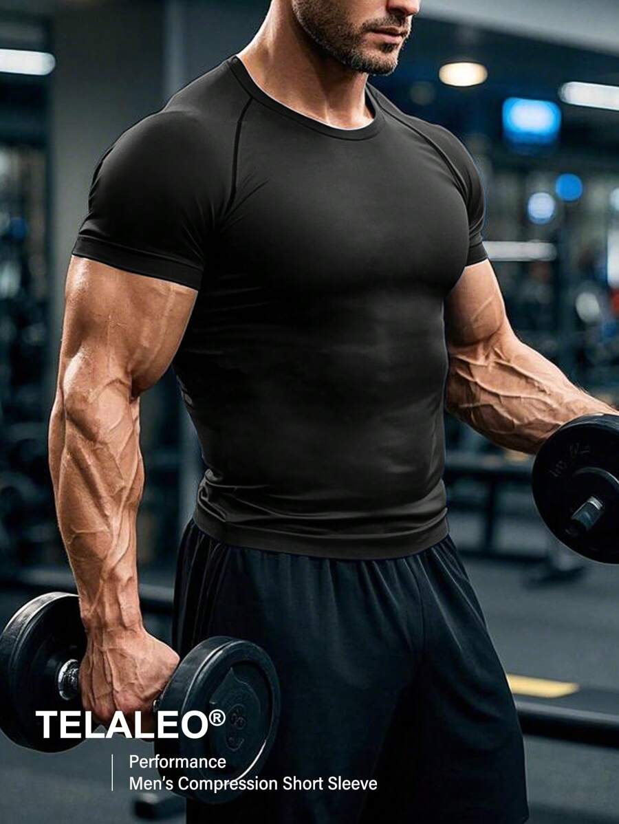 TELALEO Boyfriend Style Men's Compression Active Mid Stretch Breathable ...