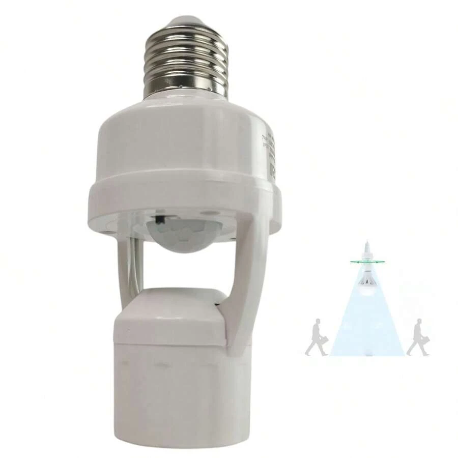 Presence Sensor Socket For E27 Lamp 360 Degrees Photocell Automatic ...