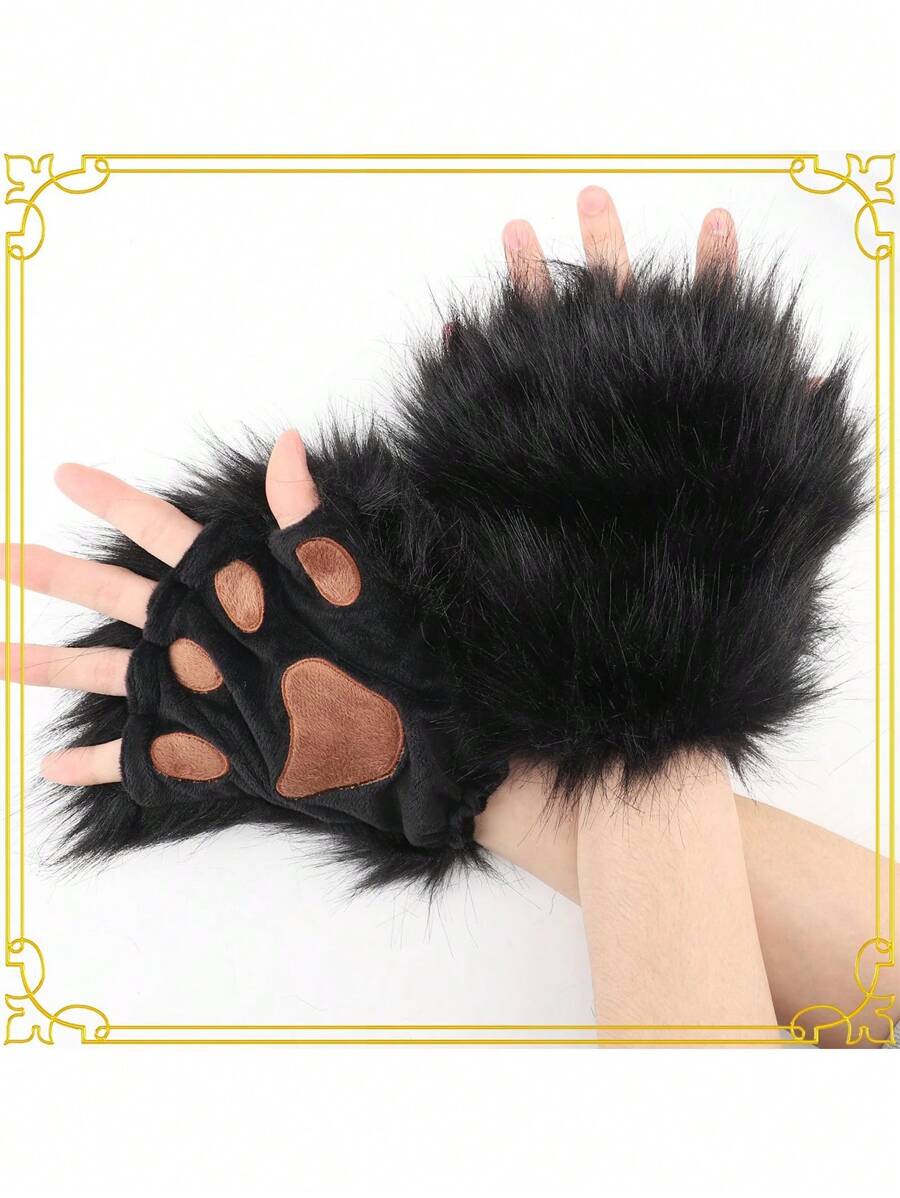 طقم أقنعة وأذيال ثيريان وثعالب للفتيات، قناع قط ثيريان، معدات ثيريان ...