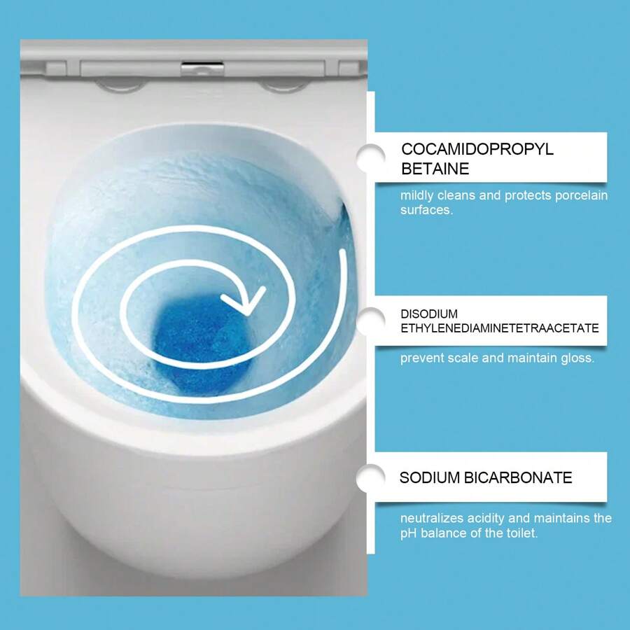 Toilet Cleaner Bruistablet: Lost Vlekken Snel Op En Herstelt De Netheid ...