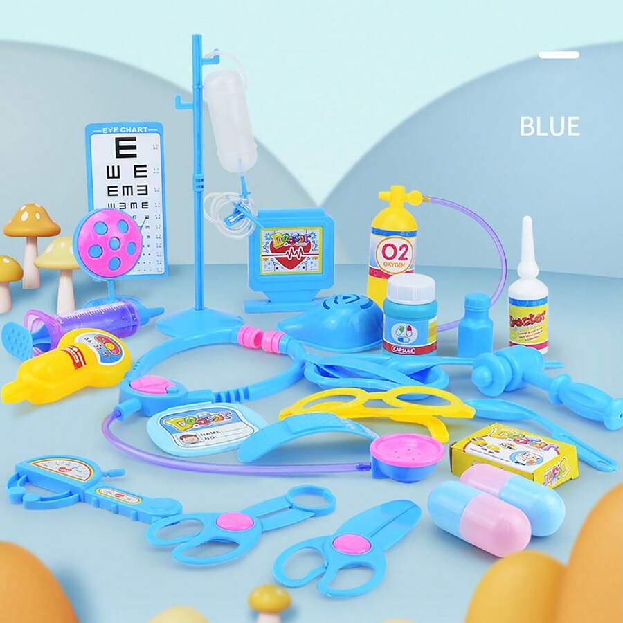 25pcs Kids Doctor Roleplay Toy Set, Realistic Medical Kit Stethoscope ...