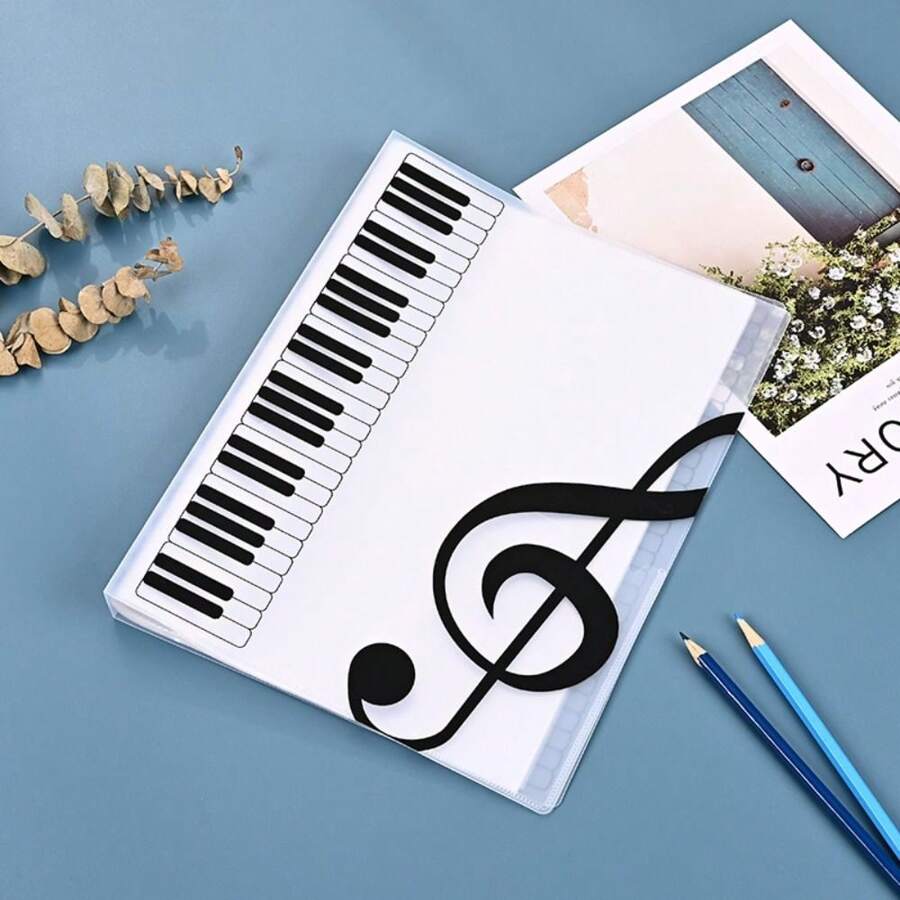 Guitar Sheet Music Book Folder Piano Paper Sheets Folder Document ...
