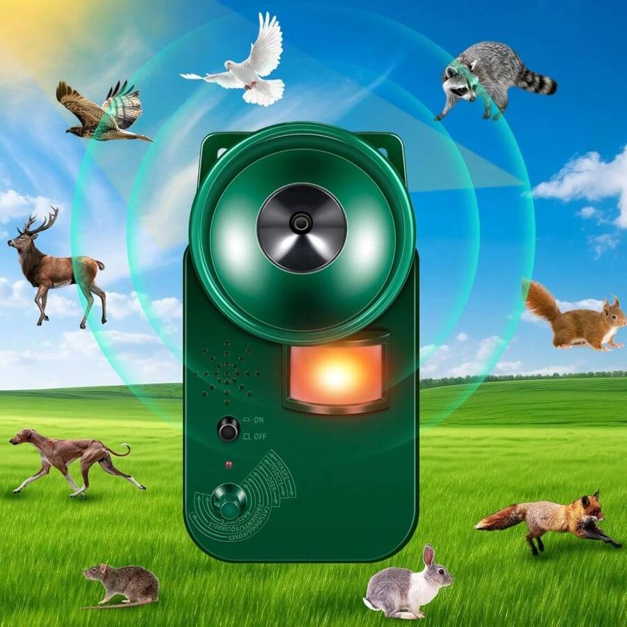 Motion - Sensor Animal Repeller: Deters Birds, Raccoons In Balconies ...