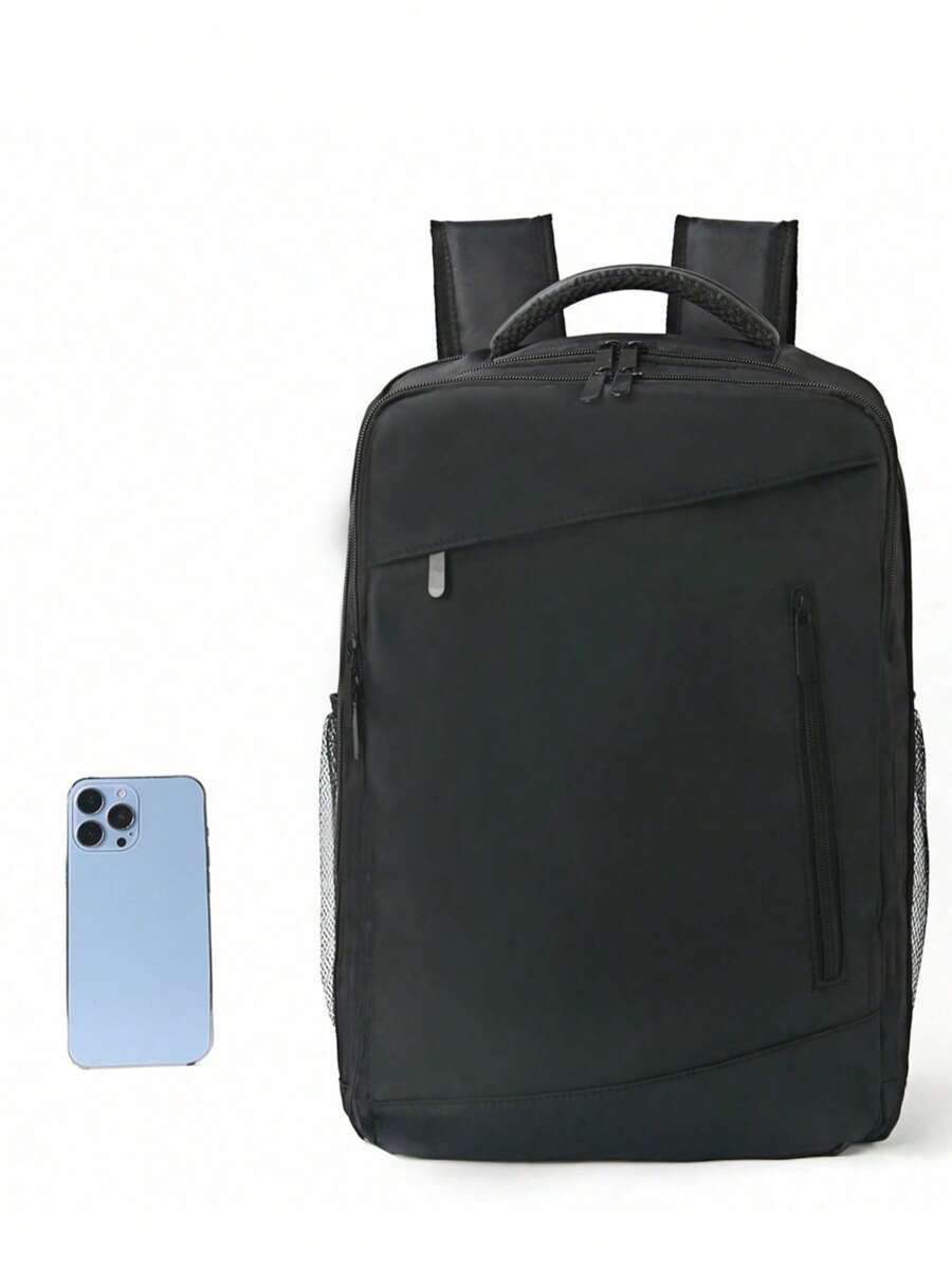 Release Buckle Decor Functional Backpack Laptop Backpack Business ...