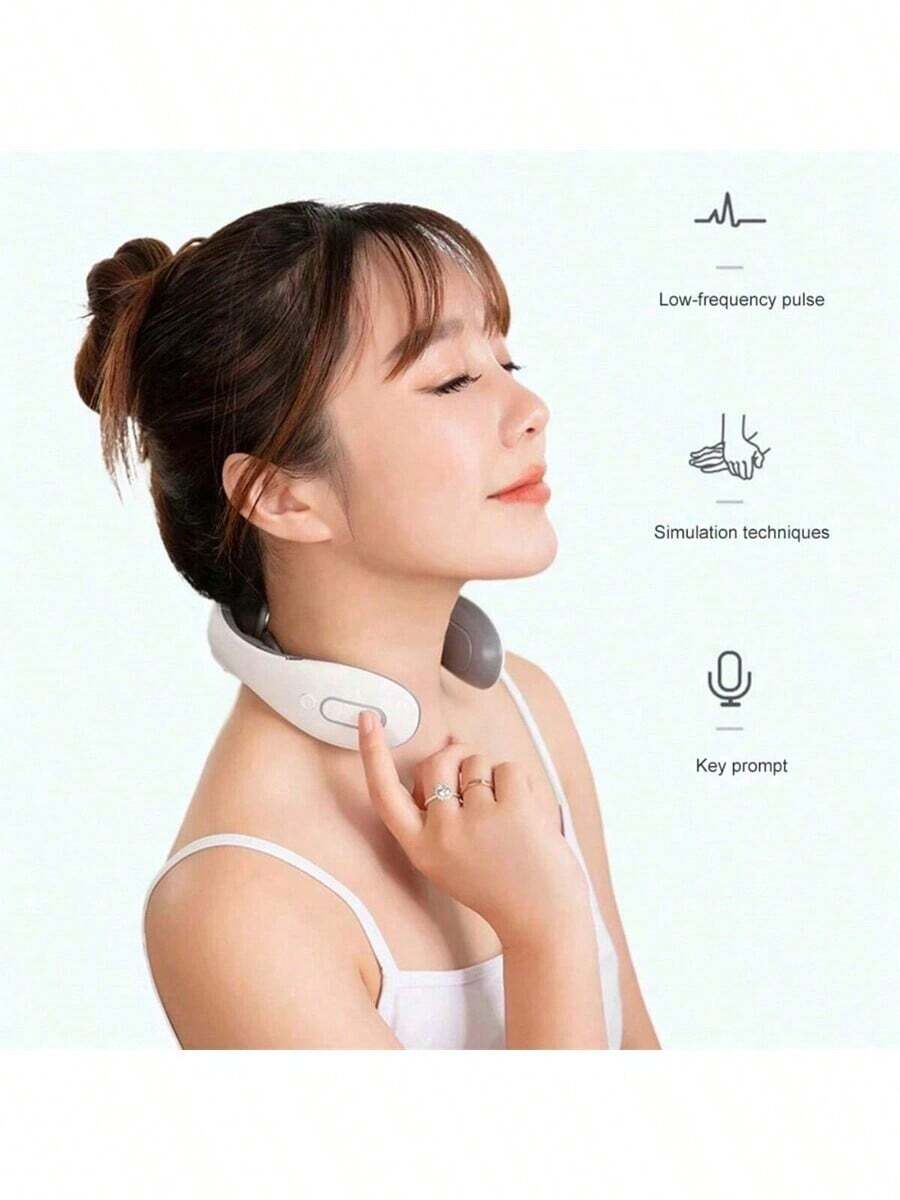 Modelos de massageador elétrico EMS para coluna cervical, massagem ...