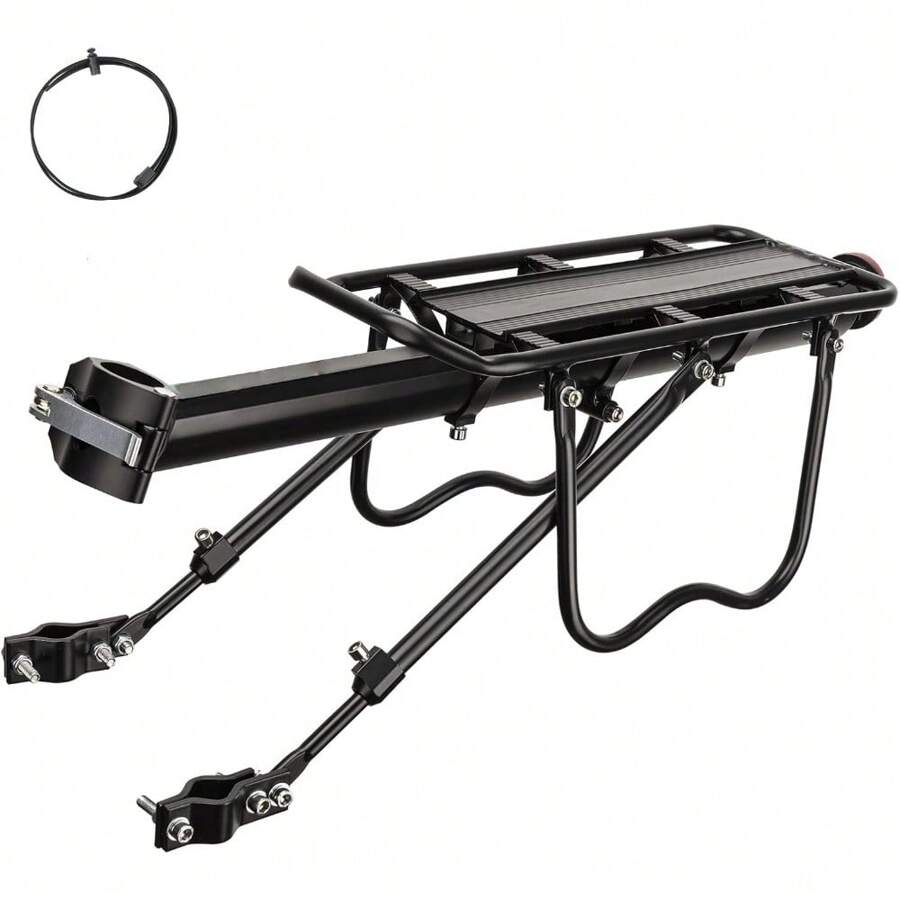 Rear Bike Rack Bike Cargo Rack Adjustable Bicycle Luggage Carrier Rack ...