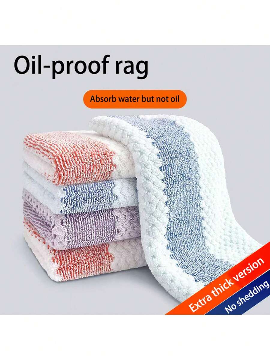 Thick Kitchen Dish Cloth, Super Absorbent Non-Lint, Non-Stick Oil ...