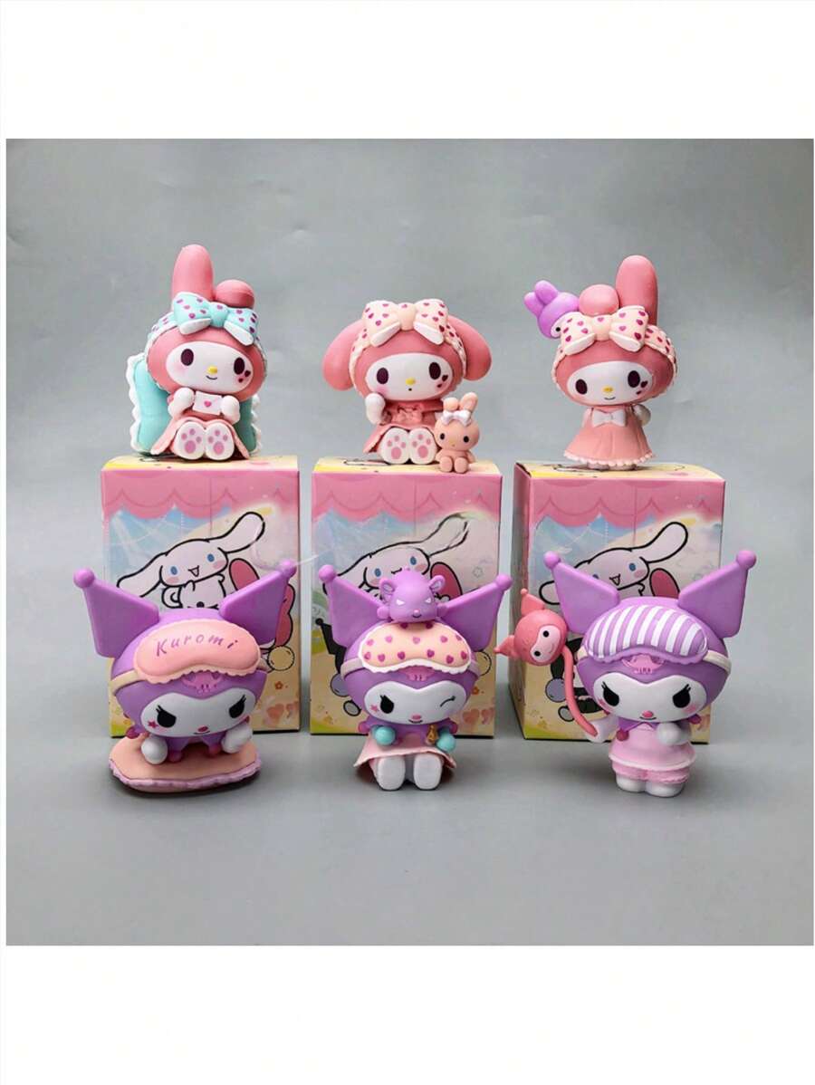 Sanrio 6pcs Sanrio Magical Story Collectible Figures, Mystery Blind Box ...