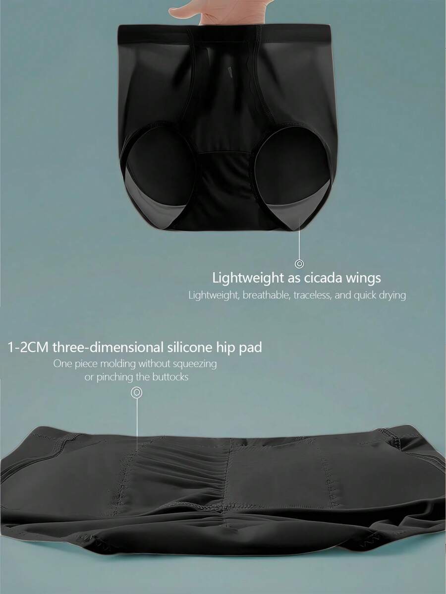 Silicone Padded Butt Lift Shaper Underwear, Peach Butt Enhancer For ...