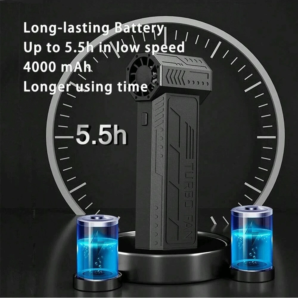 High Speed Violent Turbo Fan Camping Fan Handheld Fan Turbo Fan Violent ...