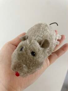 [Color Random] Plush Wind-Up Mouse, Retractable Mouse Cat Toy, Self ...