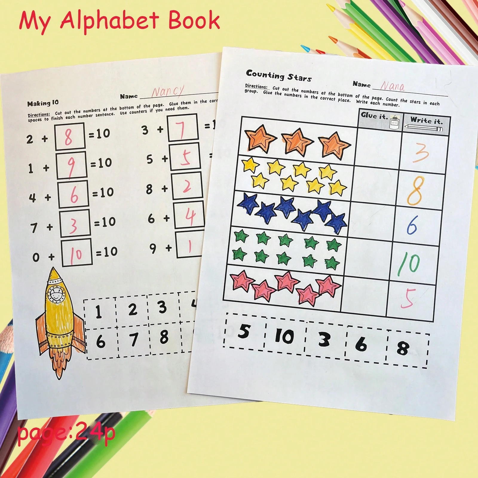 Learning Made Fun: Alphabet Book For Kids With Coloring Pages And ...