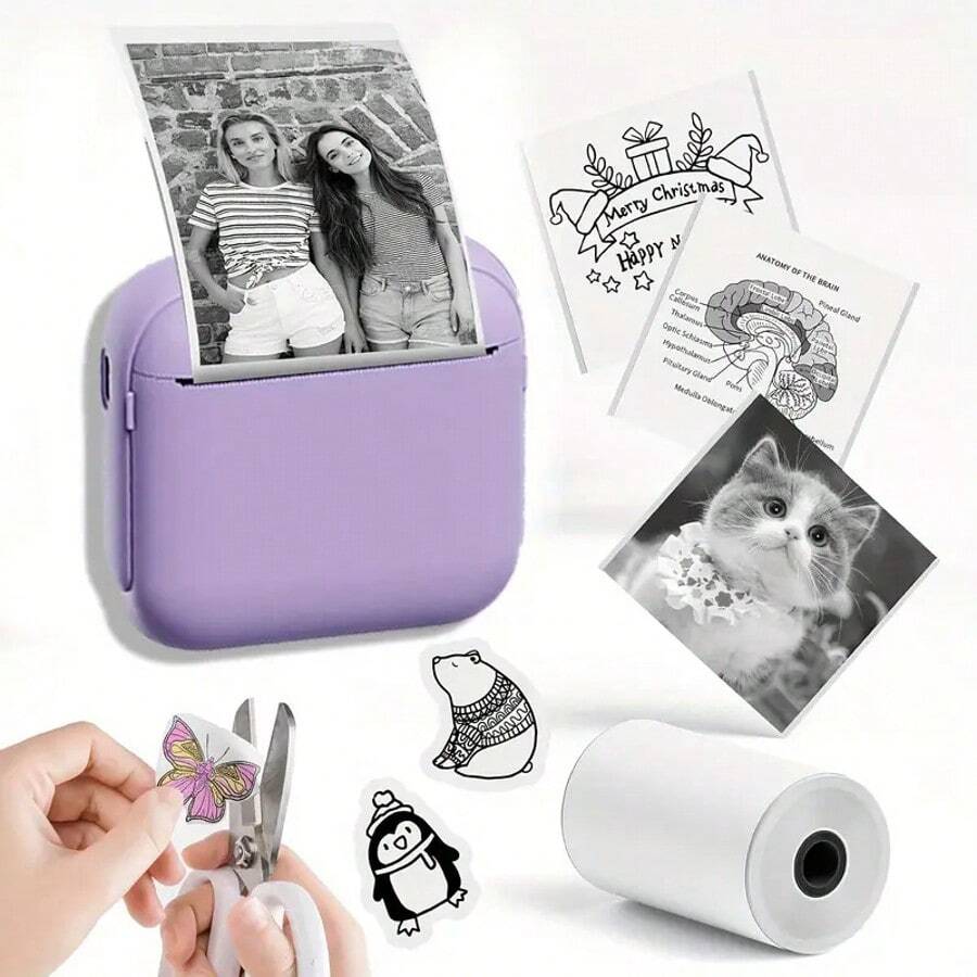 New Multifunctional Mini Portable Thermal Wireless Pocket Printer ...