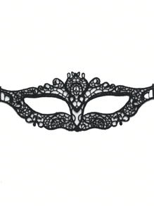 QING ROU 1pc Women's Sexy Accessories Lace Mask Half Face Hollow Mask ...
