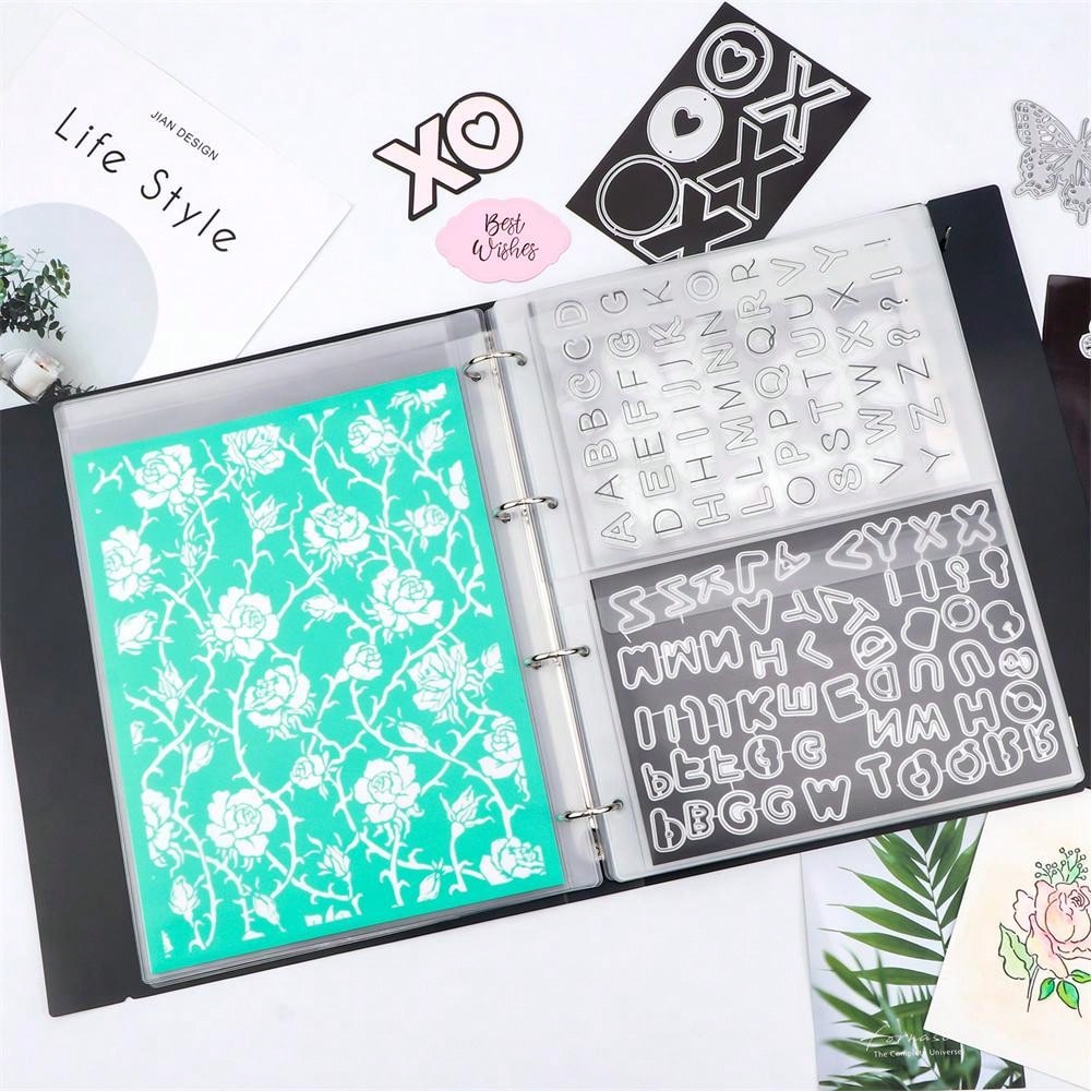 CYFUN DESIGN 1 set Reliure de stockage de matrices A4, protecteurs de ...