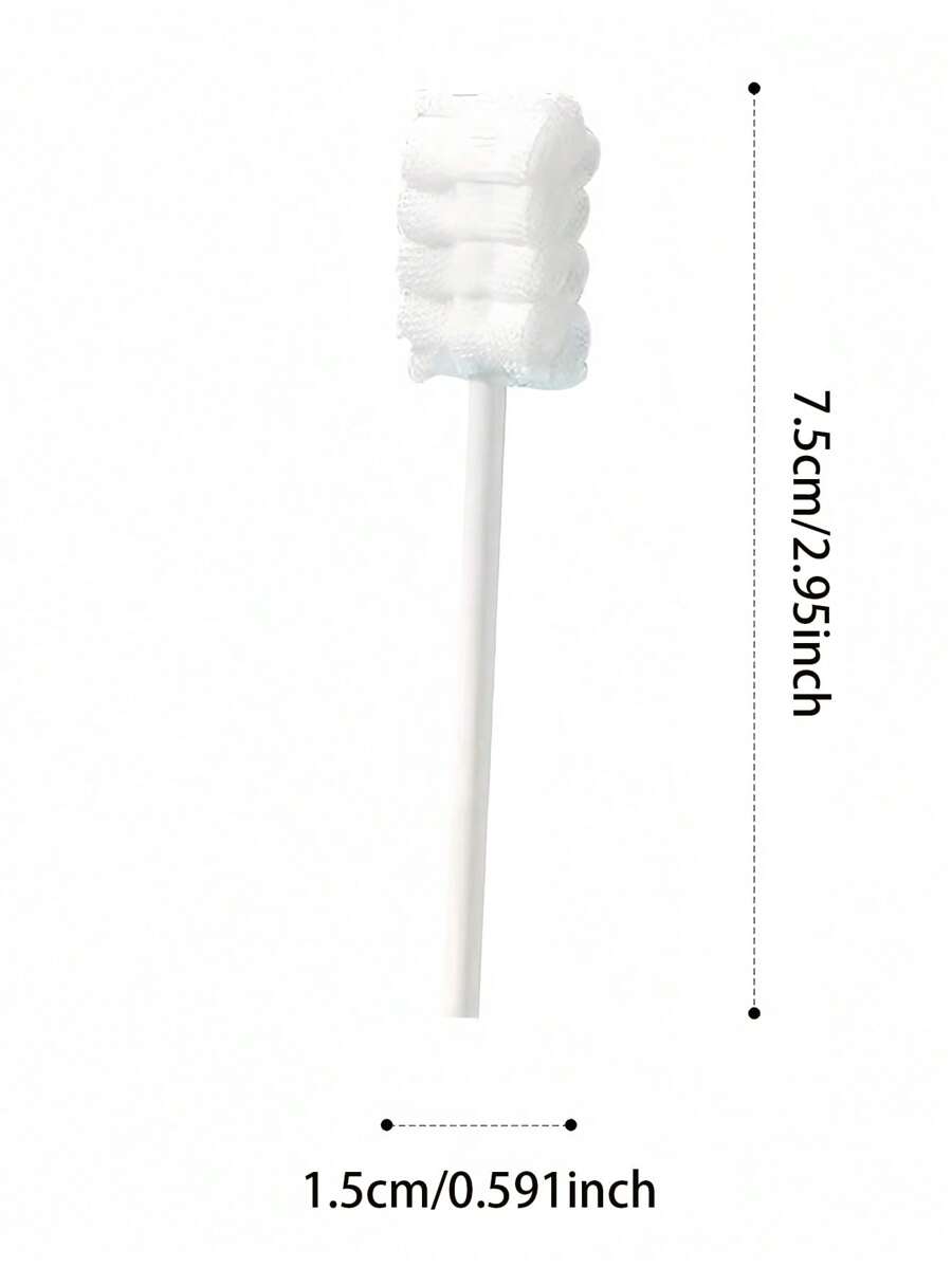 30pcs Individually Packaged Disposable Gauze Waved Head Swab, Cleaning ...