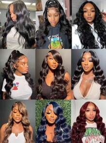 42 Inch Glueless Wigs Human Hair Pre Plucked Pre Cut 5x5 HD Transparent ...