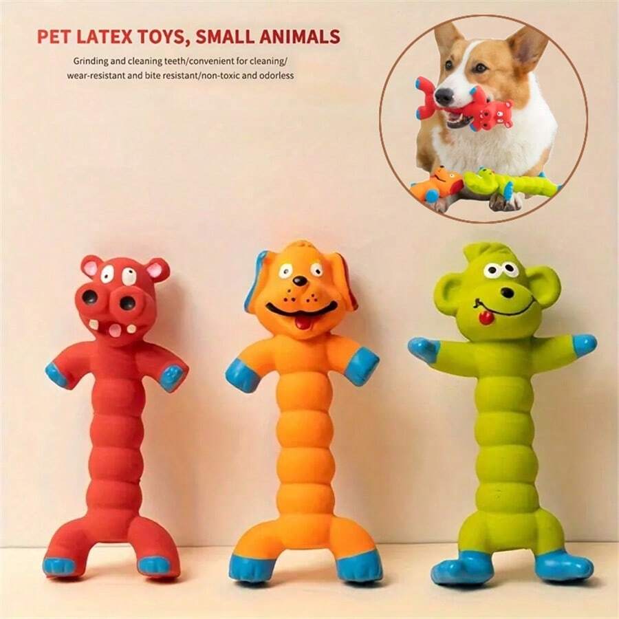 Dog Sound Toy Teddy Fight Clean Teeth Grinding Rubber Chewable Pet ...