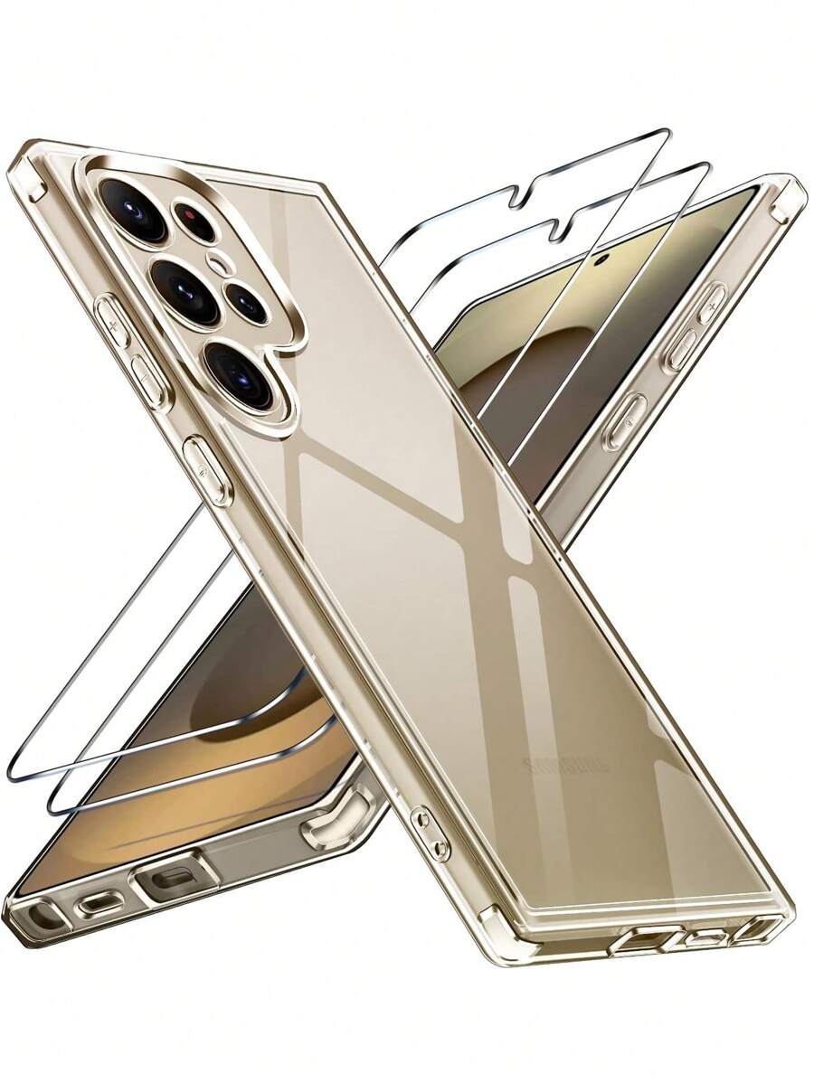 3 In 1 Phone Case Compatible With Galaxy S25 Ultra 5G 6.9 Inch With 2 ...