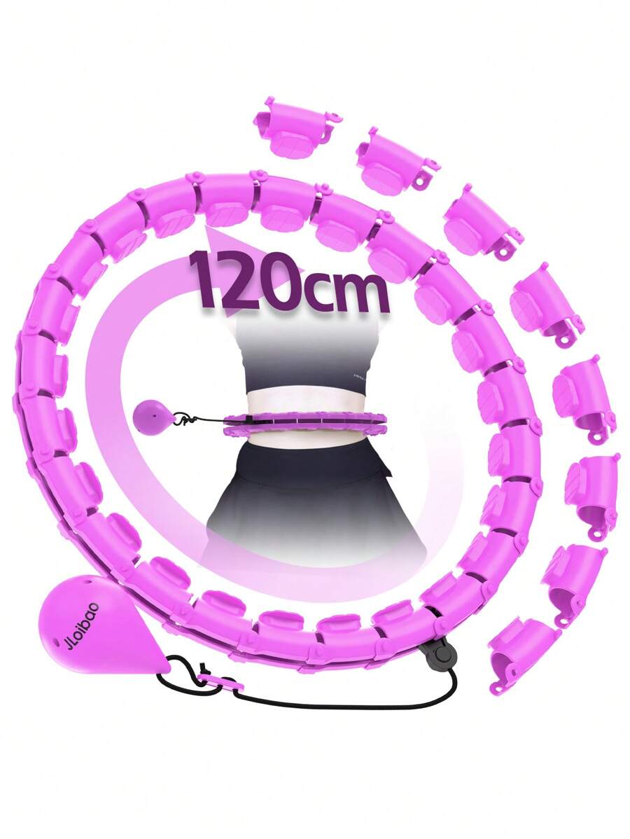 JLoibao Weighted Hula Circle With 24 Links For Adults Weight Loss ...