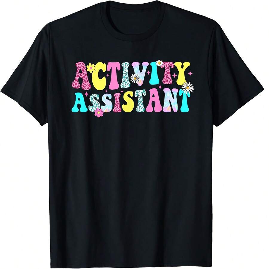 Activity Assistant Groovy Activities Assistant T-Shirt | SHEIN USA