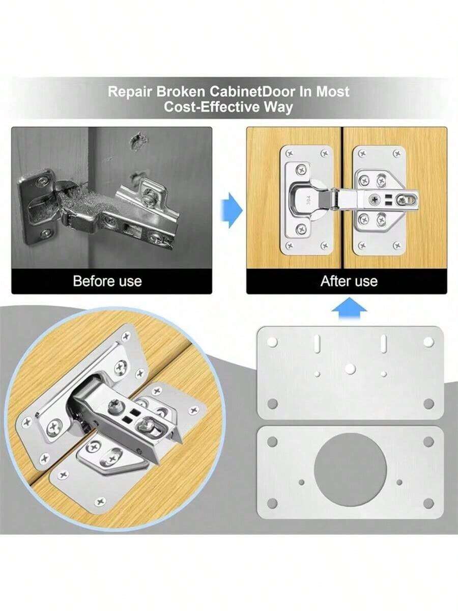 2 Sets Furniture Drawer Cabinet Fixing Board (With Screws), Rectangular ...