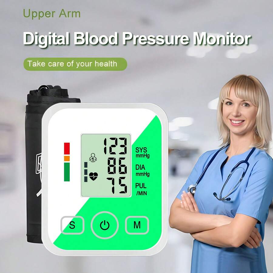 Portable Arm Blood Pressure Monitor Pressure Sensor Monitor BP ...