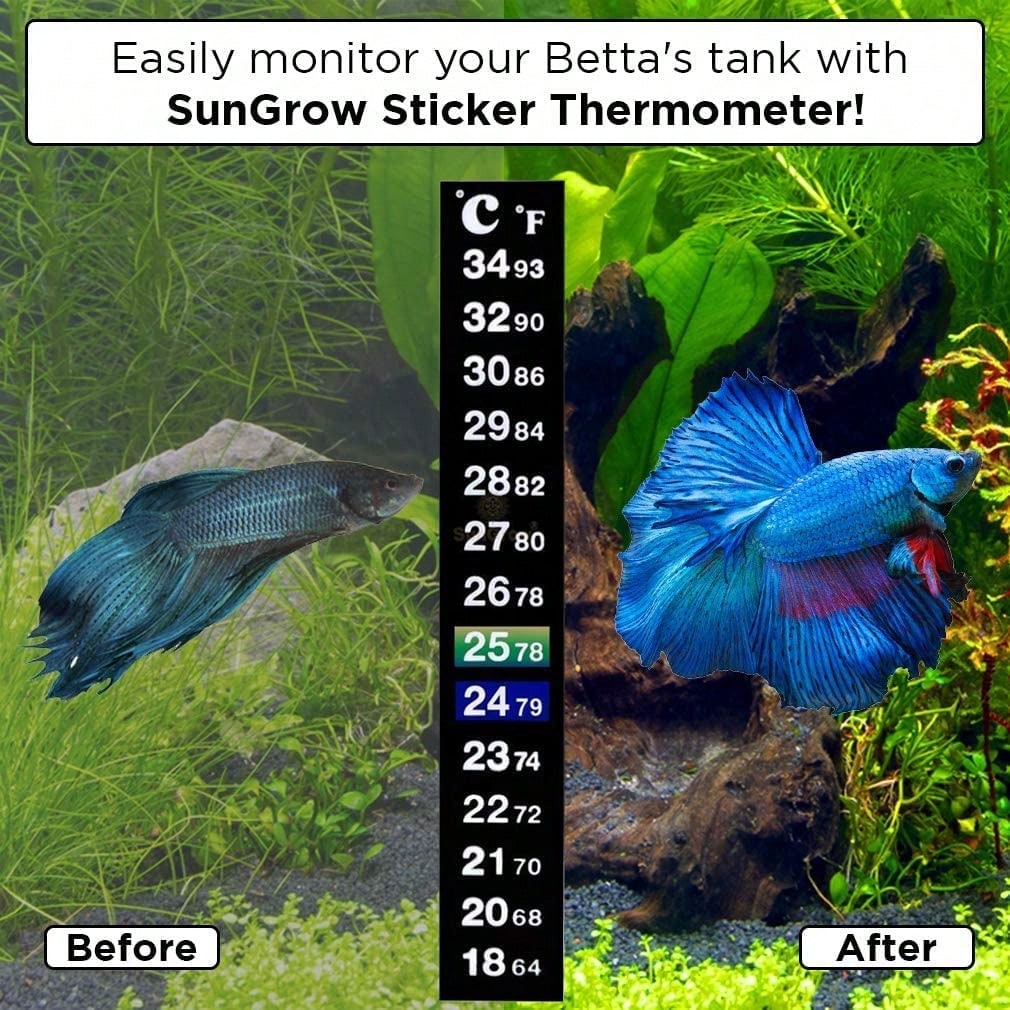 4 Pakcs Self-Adhesive Aquarium Thermometer Strips, Waterproof ...