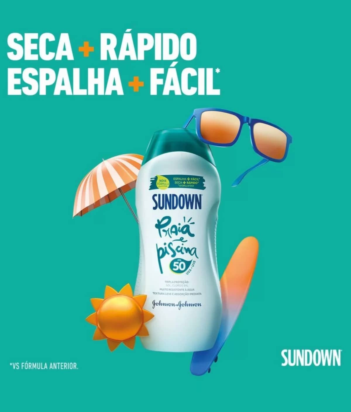 Sundown Protetor Solar Sundown FPS50 Praia e Piscina 200ml | SHEIN Brasil
