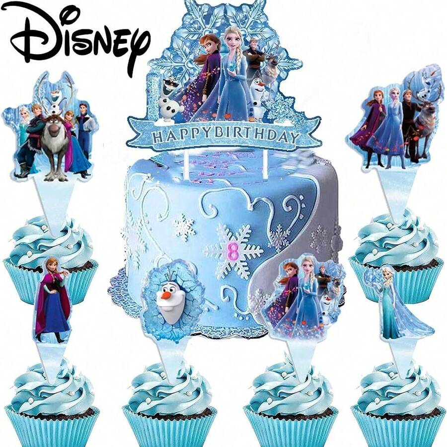 Disney 13pcs New Frozen Theme Birthday Party Cake Picks, Family ...