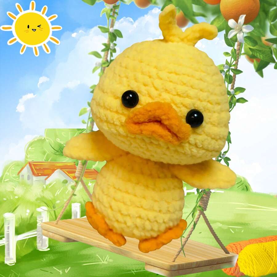 Kit de crochê de pato faça você mesmo para iniciantes, bichos de ...