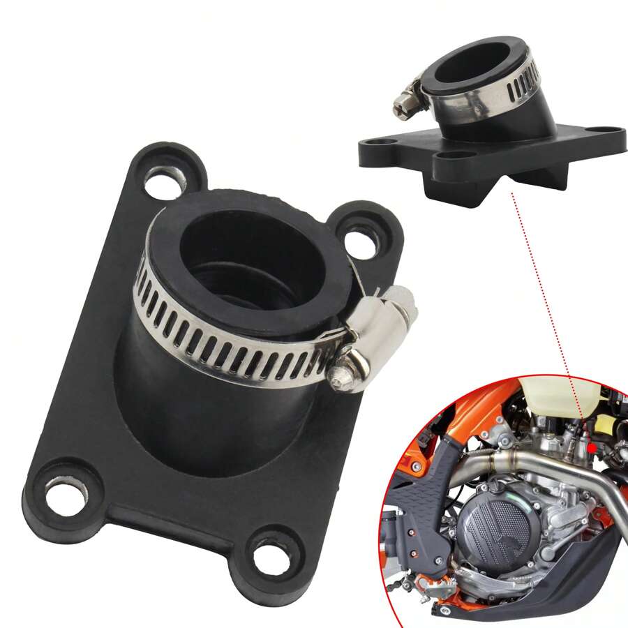 PowerMotor PowerMotor Motorcycle Rubber Intake Pipe Manifold Boot Water ...